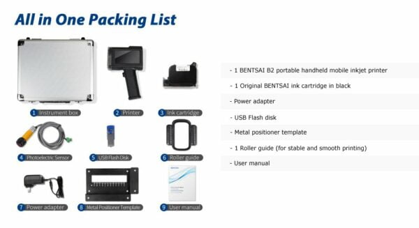 Handheld Inkjet Printers | 12.7mm Height | Fast Dry Ink