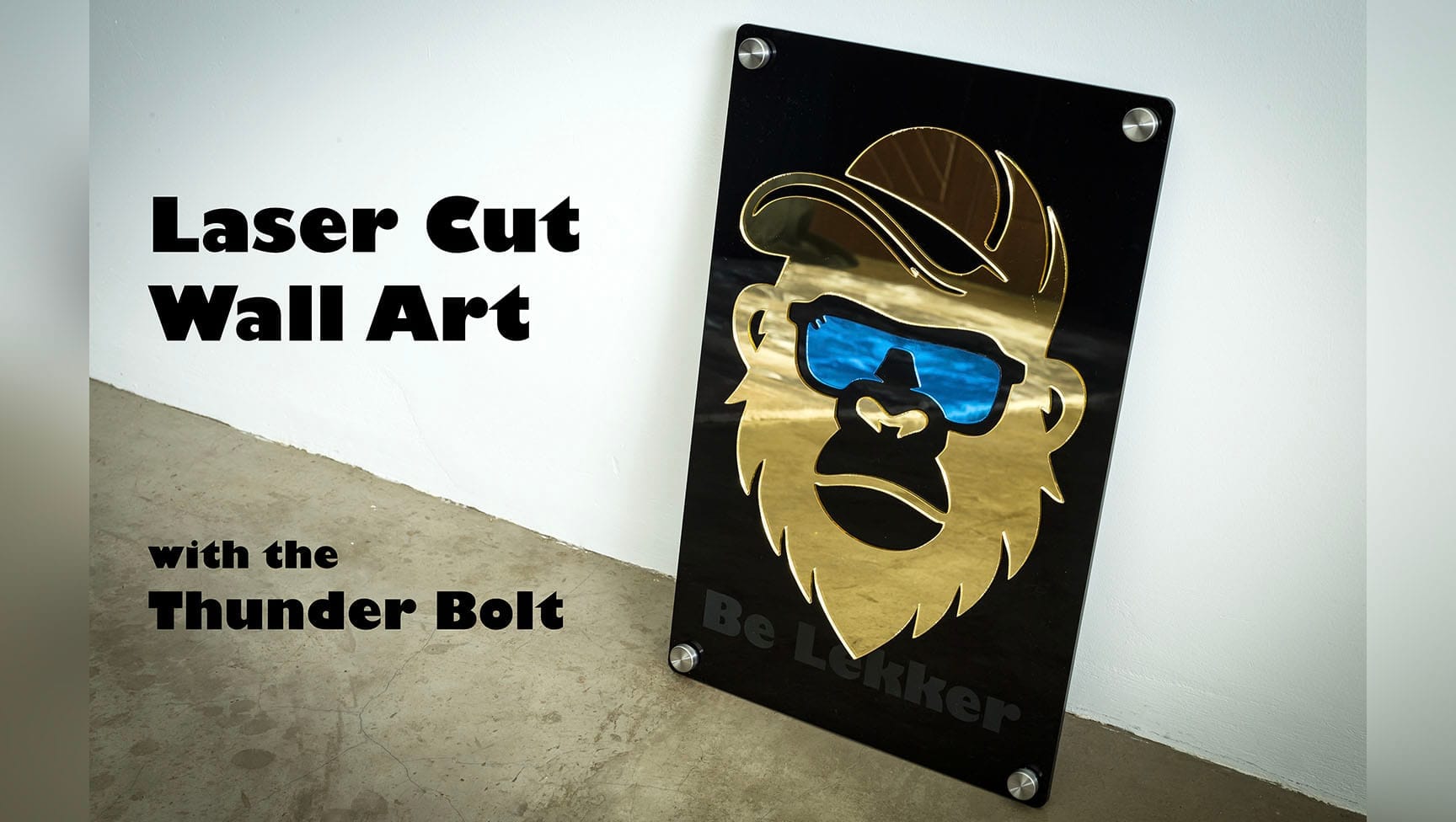 Laser Cut Wall Art with Thunder Bolt - Watch or read our latest Vlog.