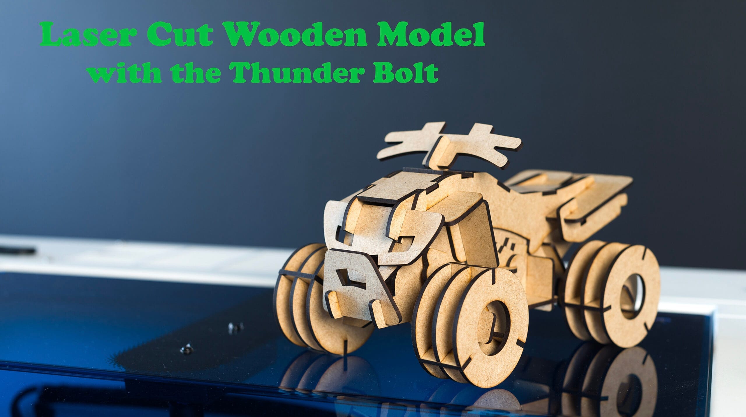 Laser Cut Wooden Model with the Thunder Bolt - MaxLaser Vlog